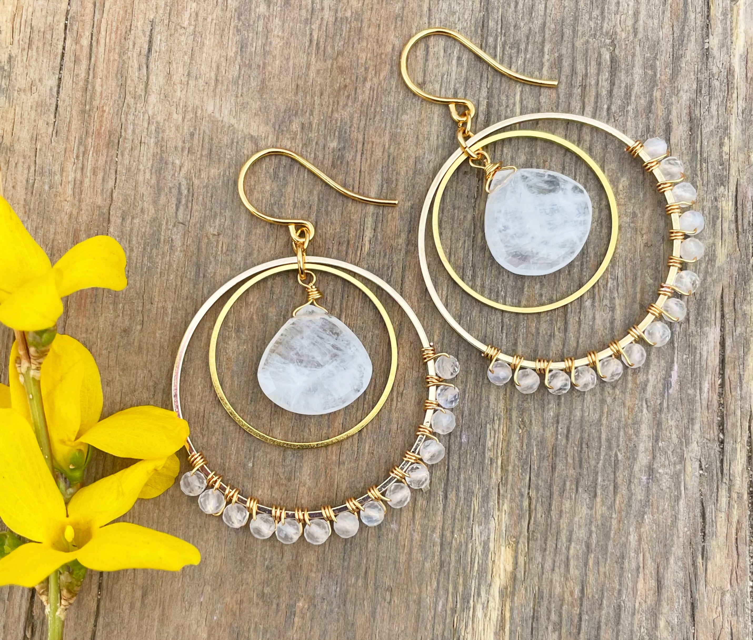 Moonstone Earrings – Indigoreddesigns